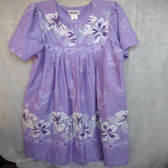 Anthony Richards | Dresses | New Vintage Anthony Richards Dress Muumuu Purple Tropical Floral ...